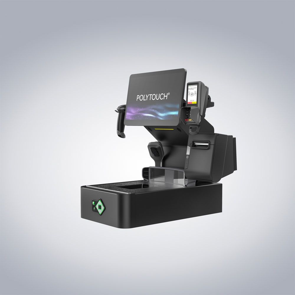 Self-checkout cash register as an integrated solution or table version