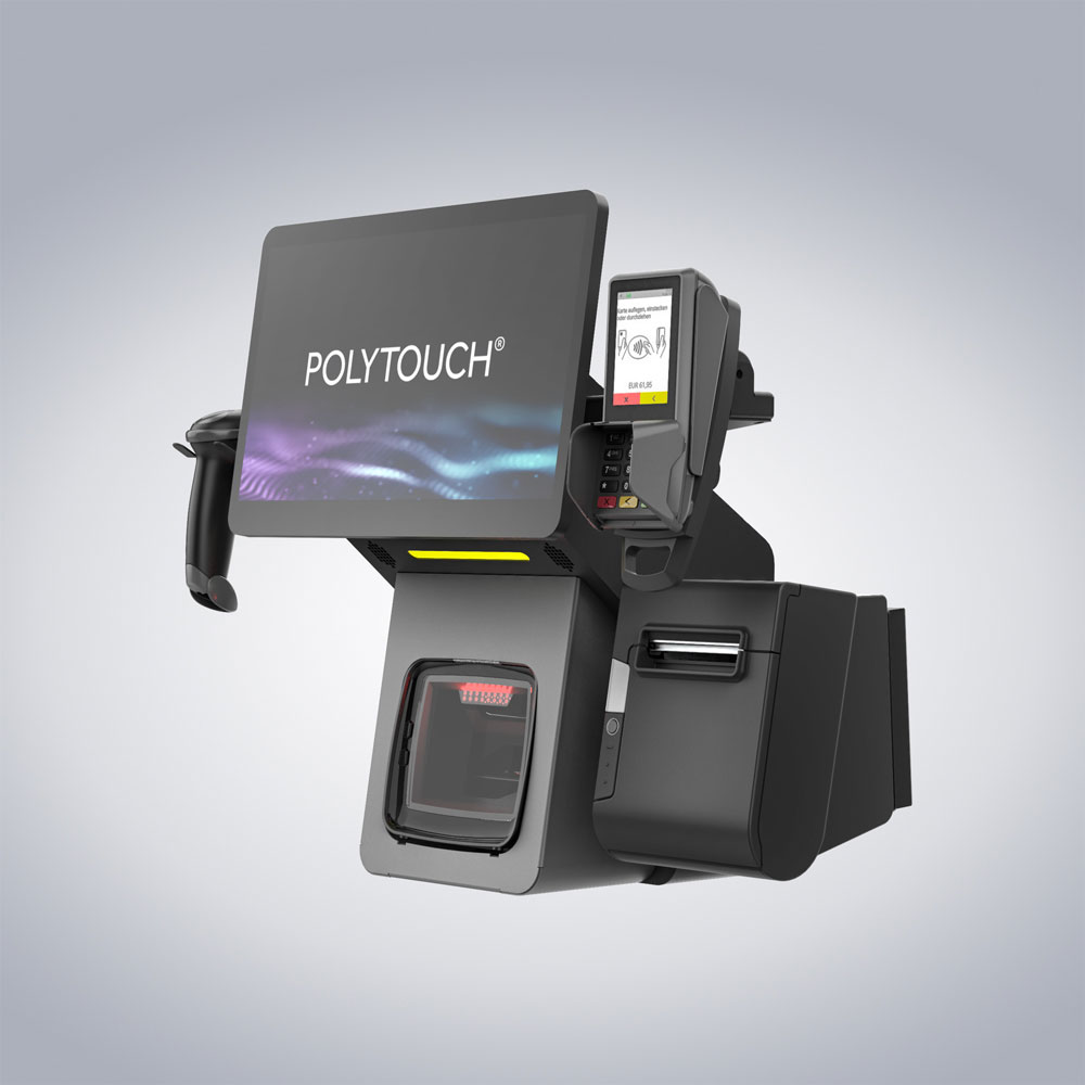 Self-checkout cash register as an integrated solution or table version